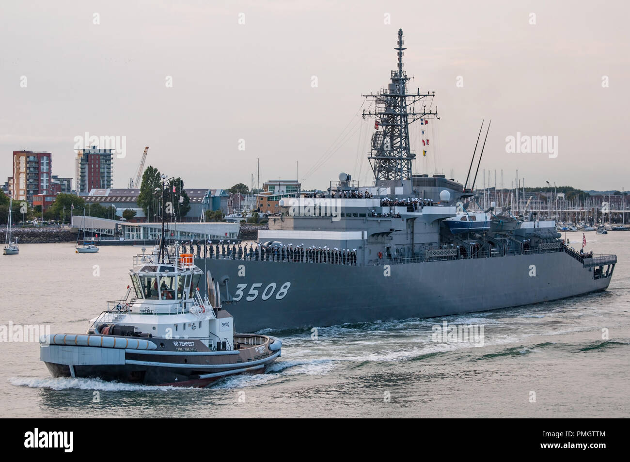 The Japanese Navy Training Squadron Flagship, JS Kashima (TV-3508 ...