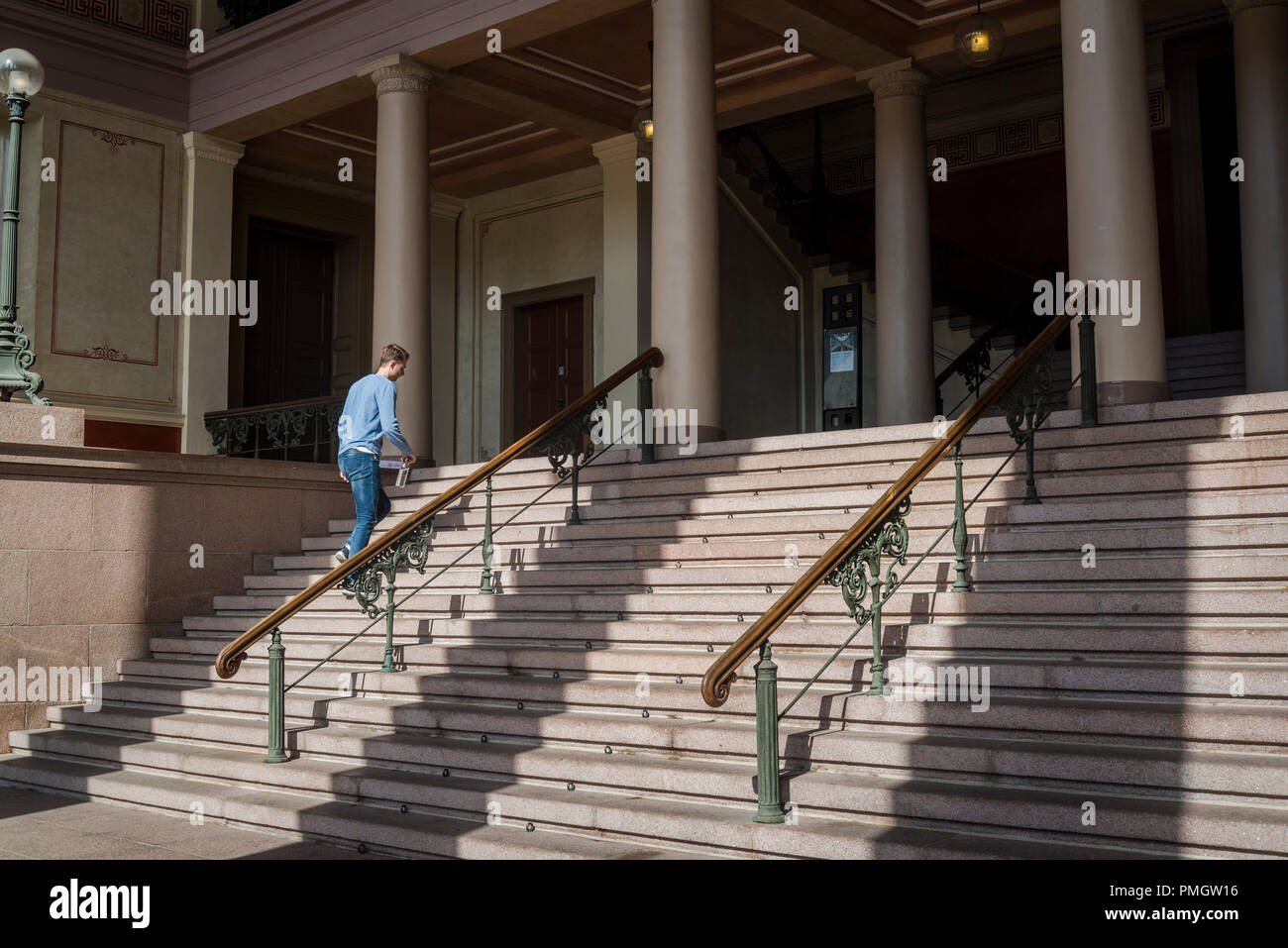 Oslo University Aula - the University ceremonial hall used for festive ...
