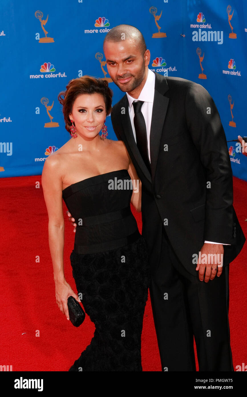 Eva Longoria and Tony Parker at the 62nd Annual Primetime Emmy Awards ...