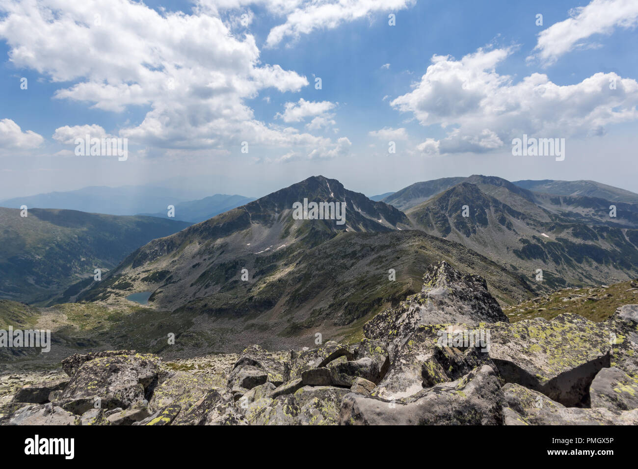 Amazing Landscape from Kamenitsa peak, Pirin Mountain, Bulgaria Stock ...