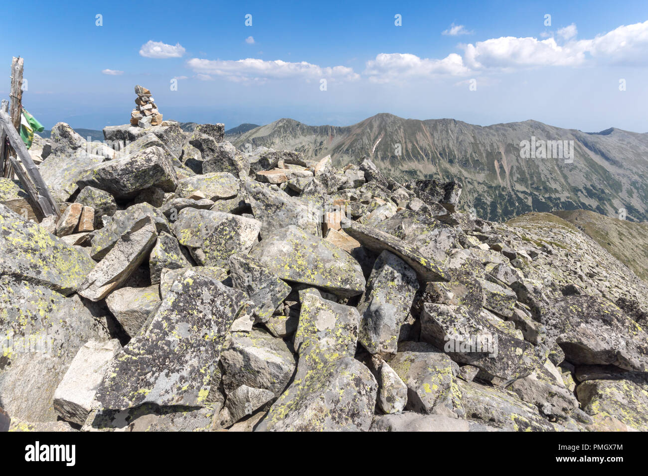 Amazing Landscape from Kamenitsa peak, Pirin Mountain, Bulgaria Stock ...