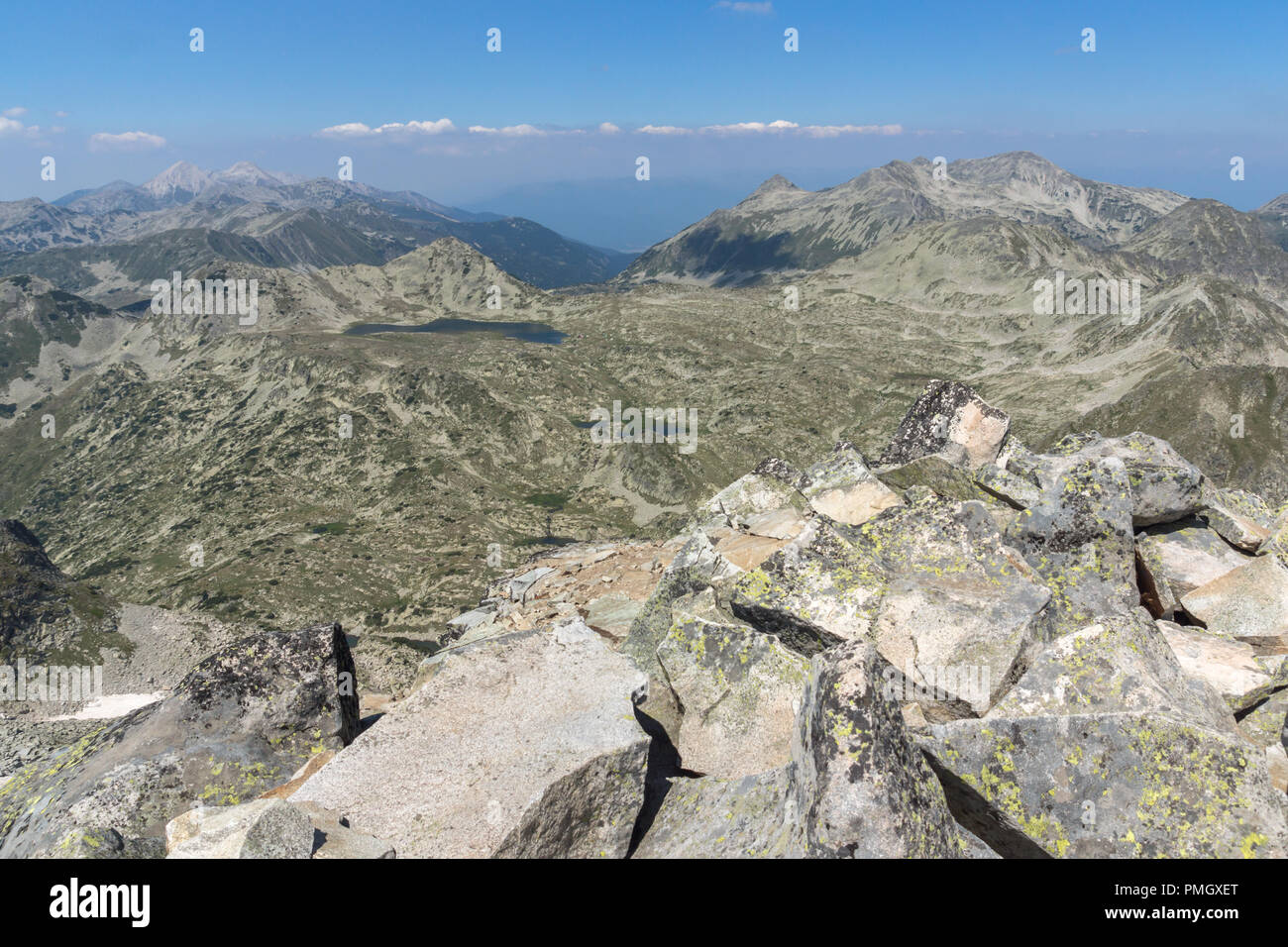 Amazing Landscape from Kamenitsa peak, Pirin Mountain, Bulgaria Stock ...