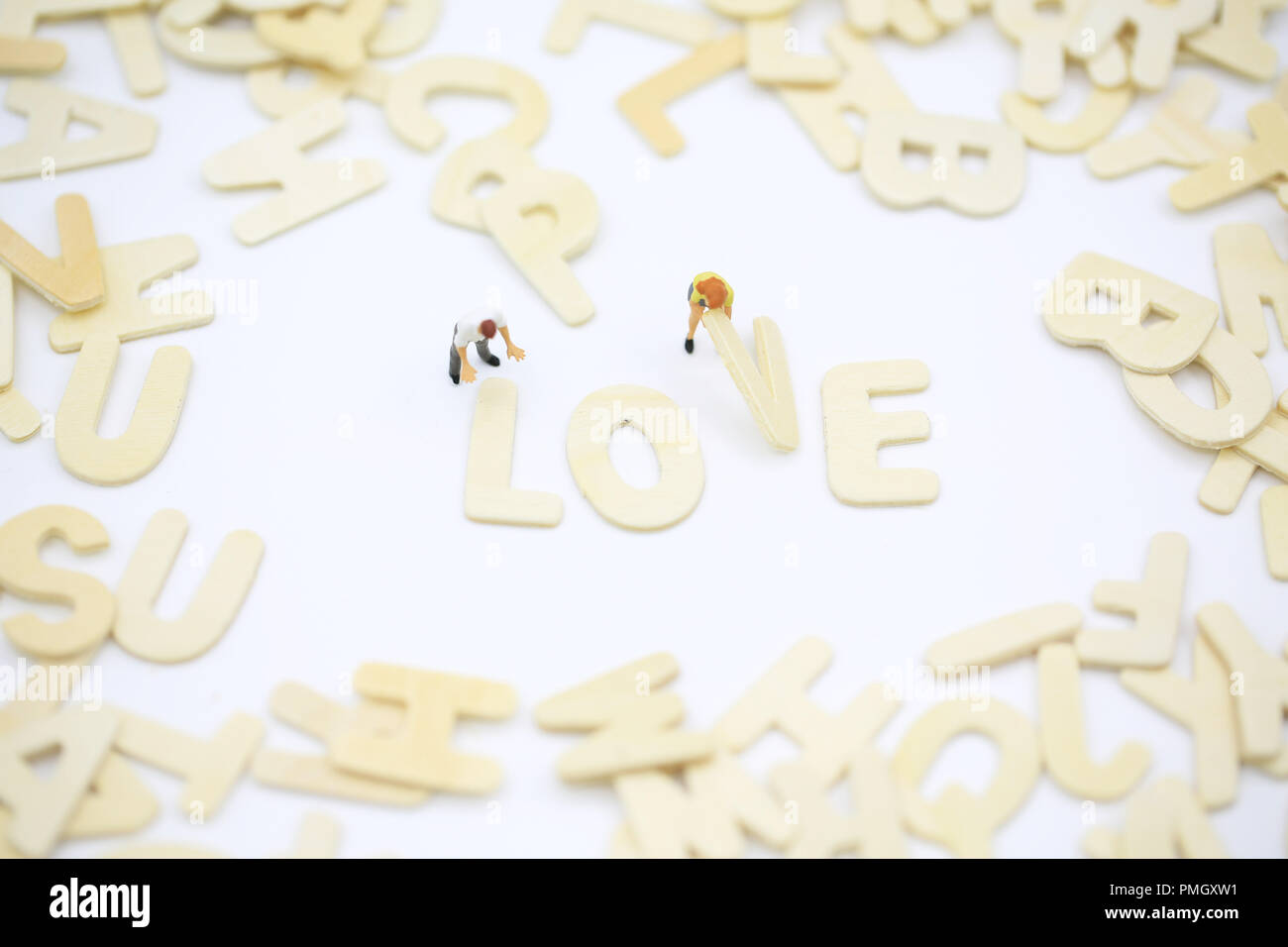 love background with word Stock Photo - Alamy