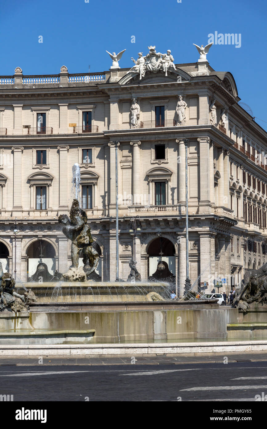 ROME, ITALY - JUNE 22, 2017: Amazing view of piazza della repubblica ... ROME, ITALY - JUNE 22, 2017: Amazing view of piazza della repubblica ...