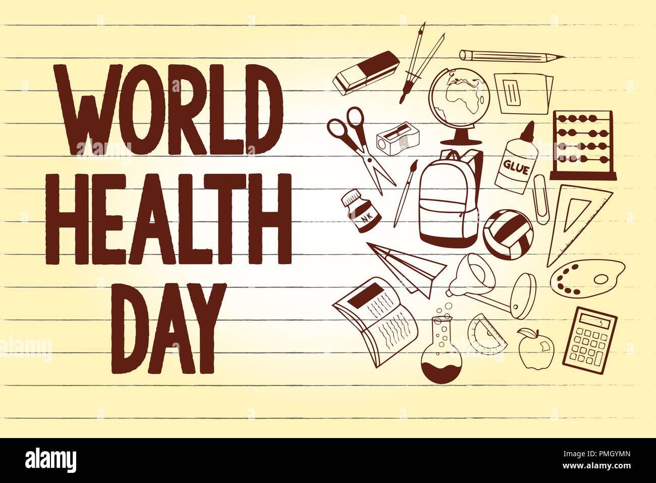 Writing note showing World Health Day. Business photo showcasing Global ...