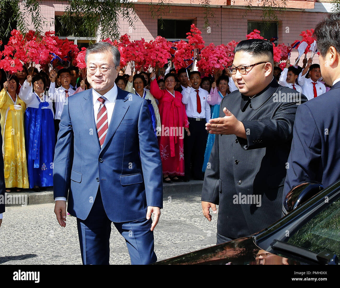 Pyeongyang, North Korea. 18th Sep, 2018. Sep 18, 2018-Pyeongyang, North ...
