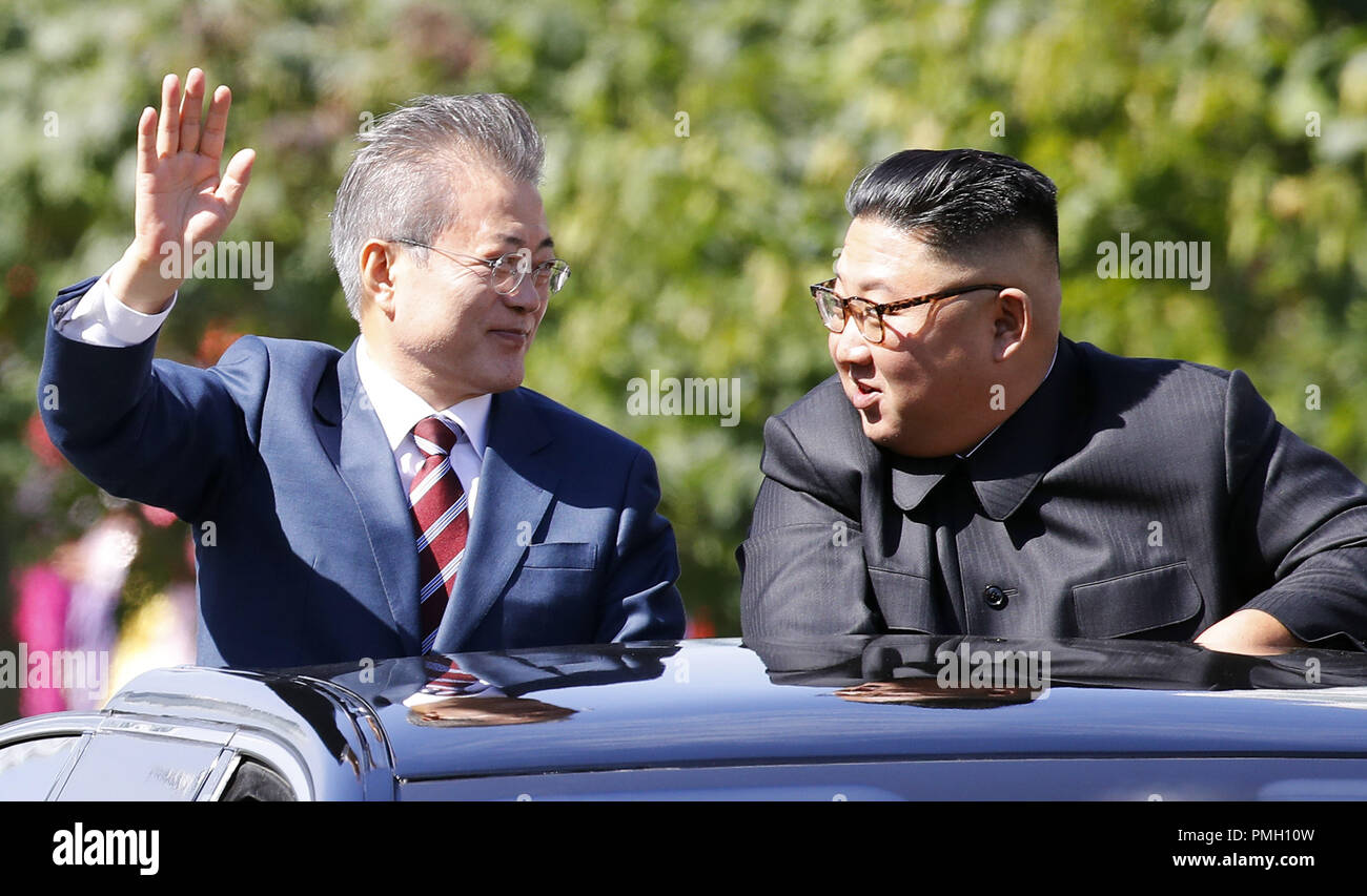 Pyeongyang, North Korea. 18th Sep, 2018. Sep 18, 2018-Pyeongyang, North ...