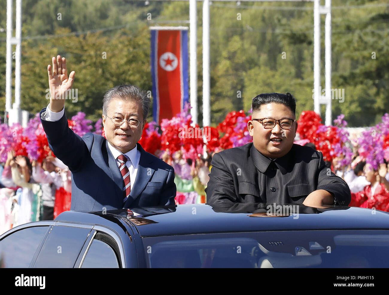 Pyeongyang, North Korea. 18th Sep, 2018. Sep 18, 2018-Pyeongyang, North ...