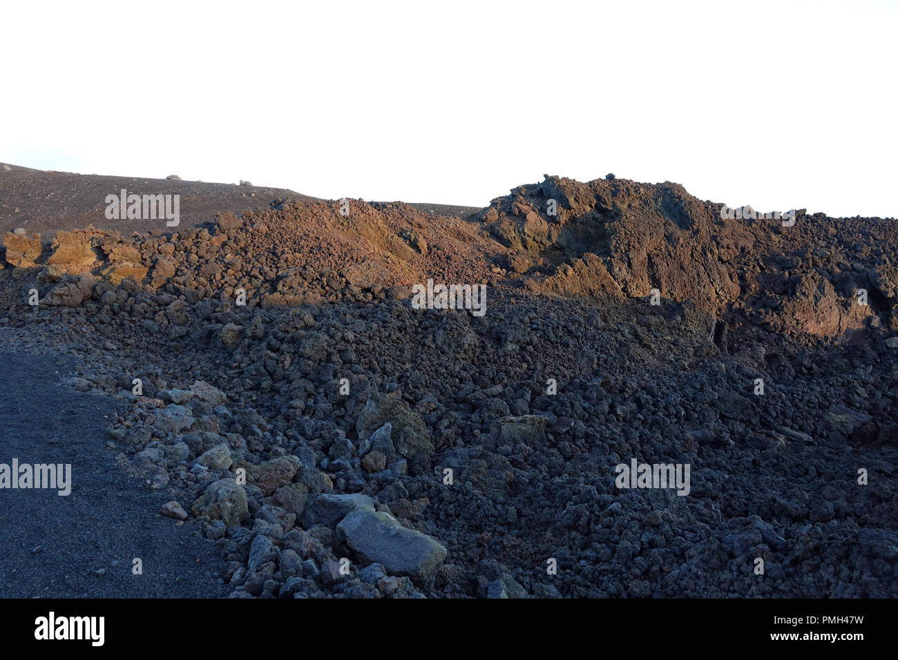 Etna, Italy. 07th Sep, 2018. Rocky fields and craters of lava rock on ...