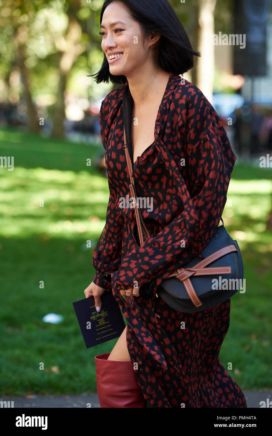 London, UK. 16th September 2018, Street Style, Spring Summer 2019 ...