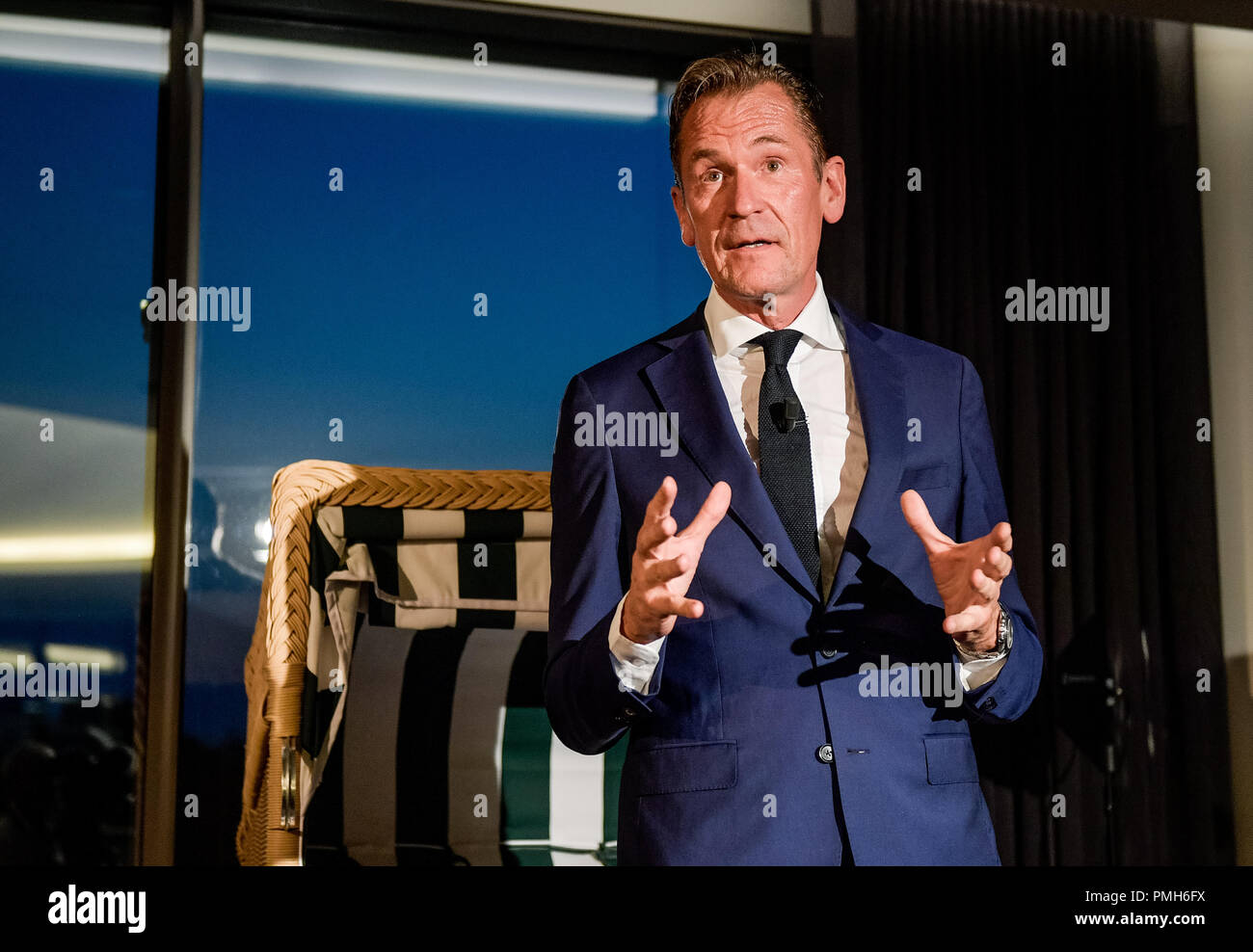 18 September 2018, Hamburg: Mathias Döpfner, CEO of Axel Springer SE ...