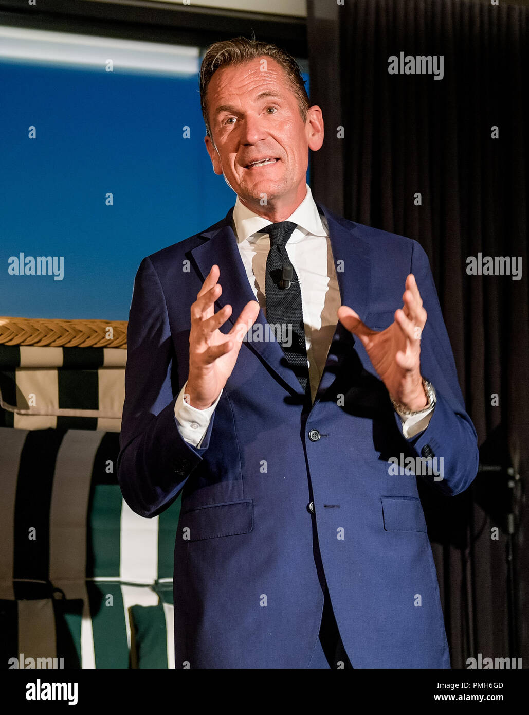 18 September 2018, Hamburg: Mathias Döpfner, CEO of Axel Springer SE ...