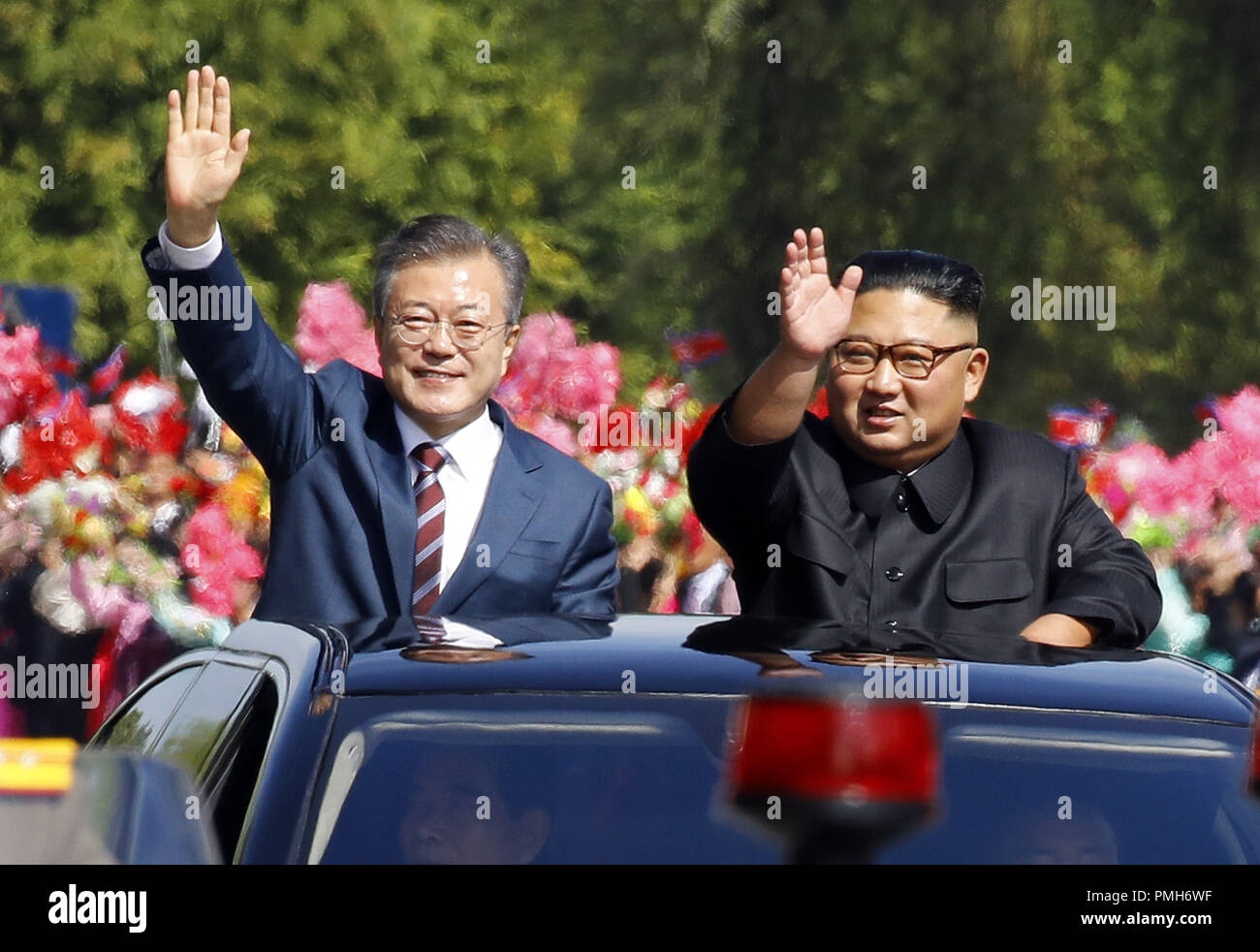 Pyeongyang, North Korea. 18th Sep, 2018. South Korean President Moon ...