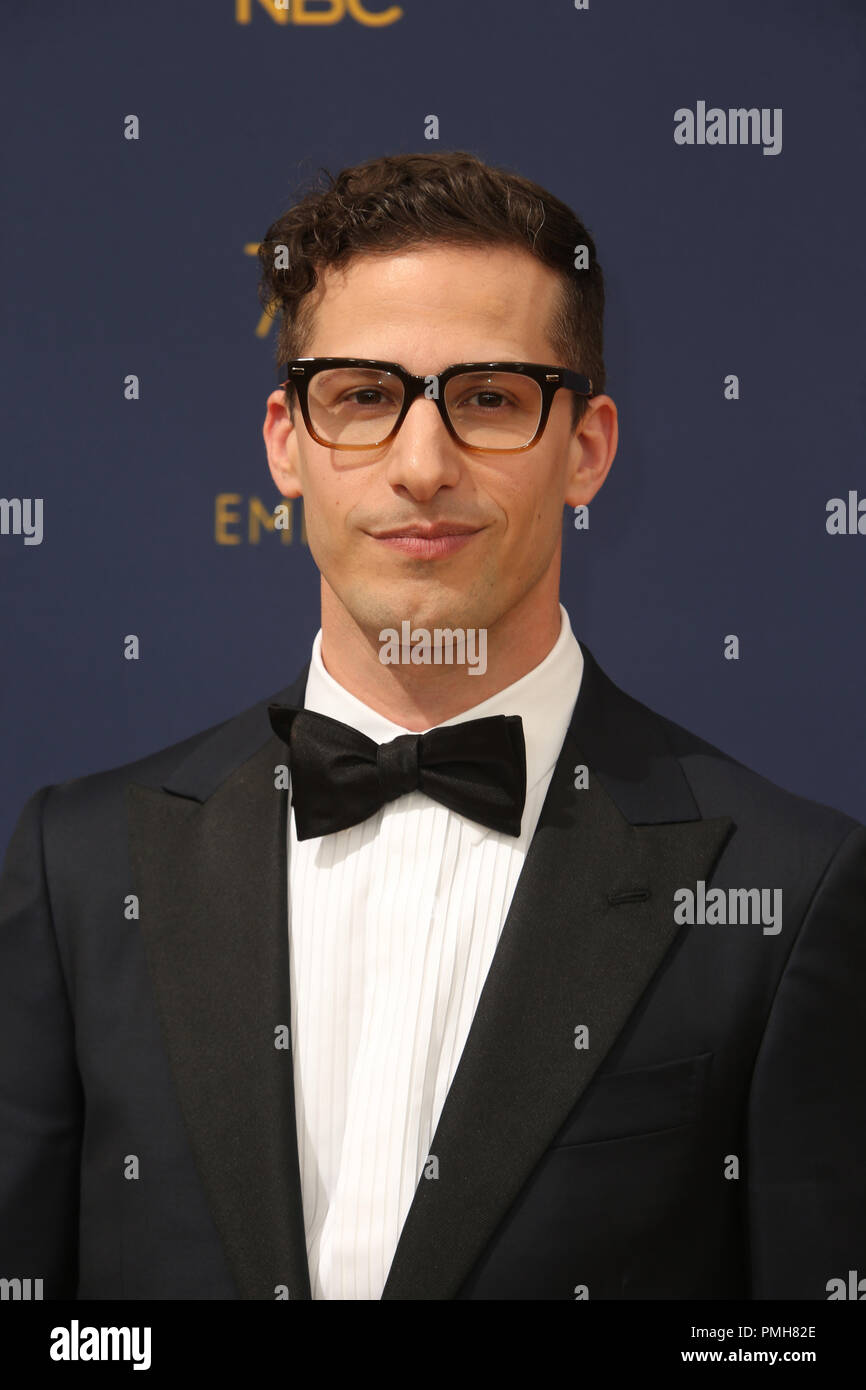 Los Angeles, Ca, USA. 17th Sep, 2018. Andy Samberg at the 70th ...