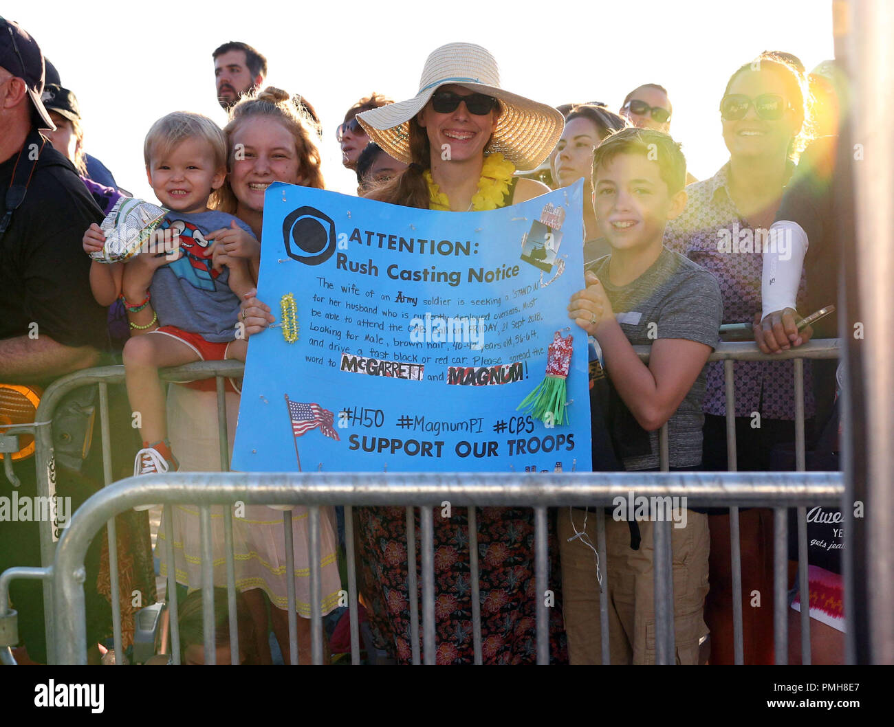 September 16, 2018 - Fans during the Hawaii Five-O and Magnum P.I ...