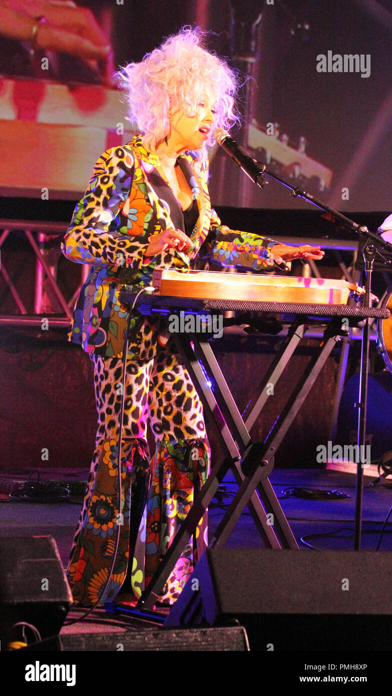 September 16, 2018 - Cyndi Lauper performs during the Hawaii Five-O and ...