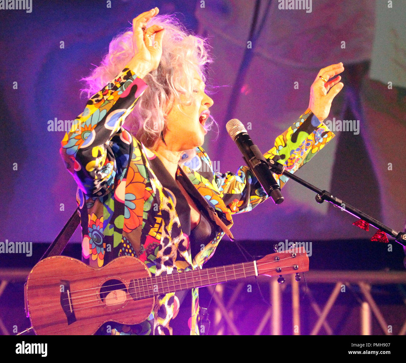September 16, 2018 - Cyndi Lauper performs during the Hawaii Five-O and ...