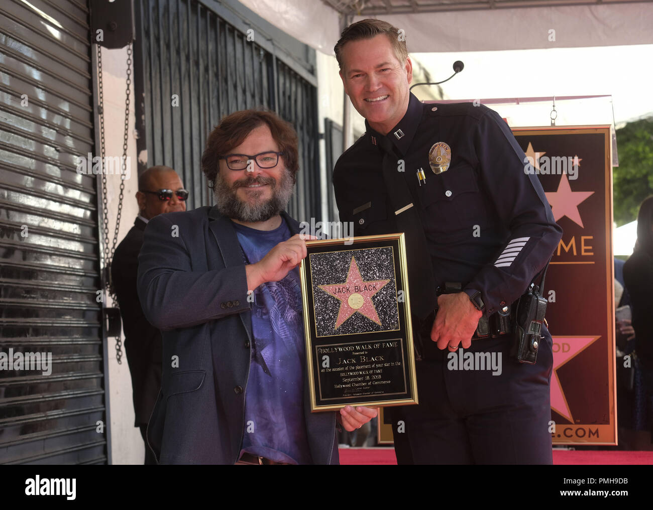 Los Angeles, California, USA. 18th Sep, 2018. Actor Jack Black, left ...