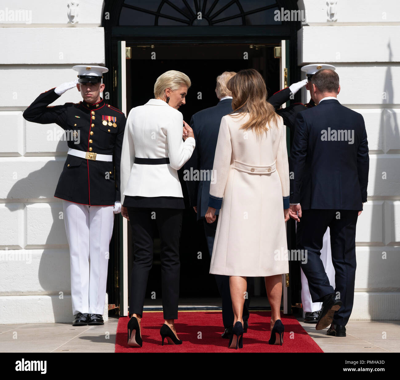 United States President Donald J. Trump and First Lady Melania Trump ...