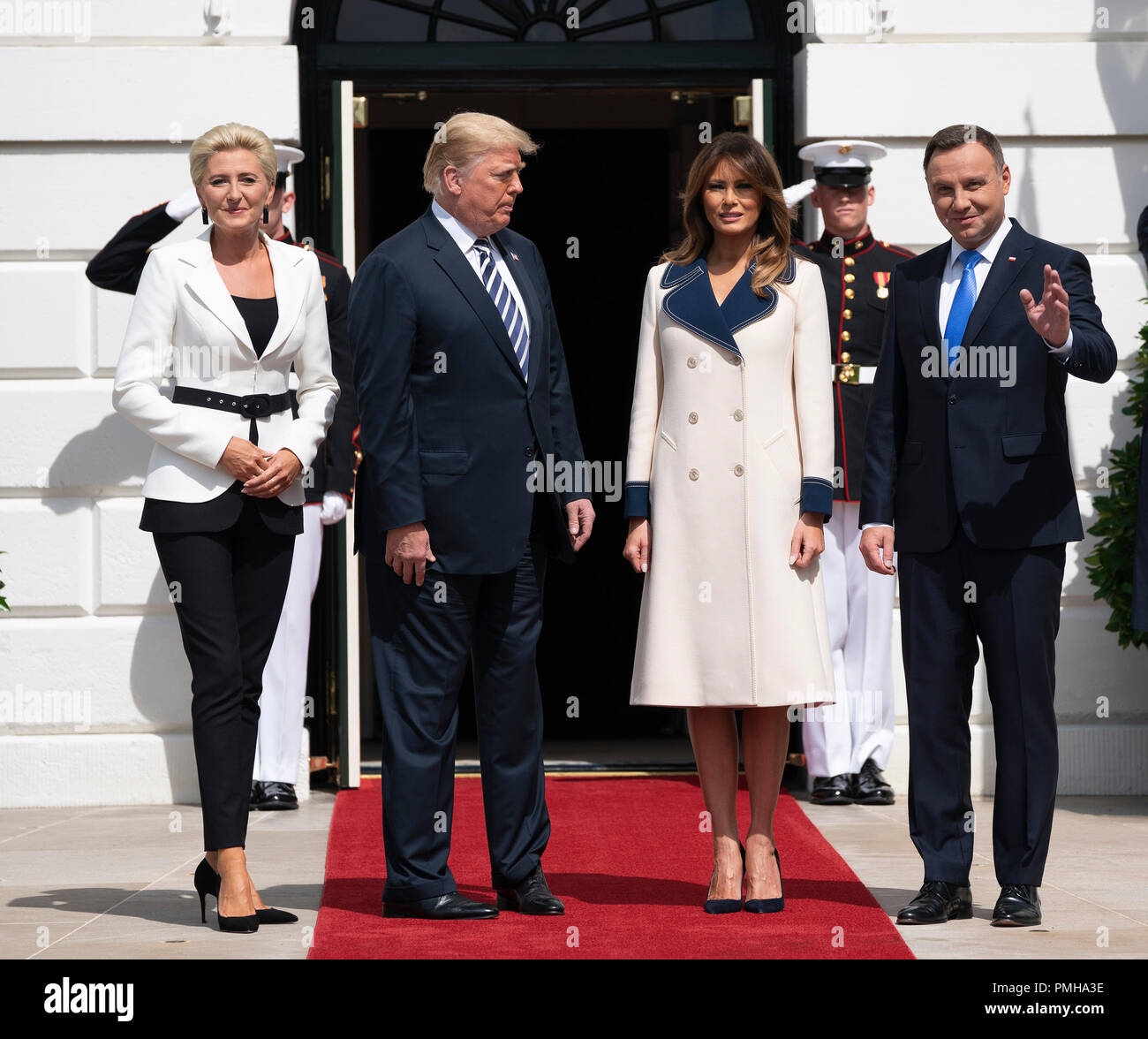 United States President Donald J. Trump and First Lady Melania Trump ...