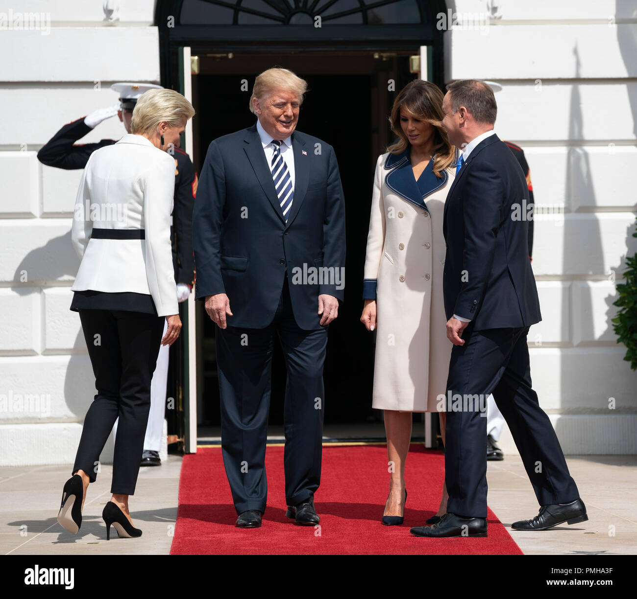 United States President Donald J. Trump and First Lady Melania Trump ...