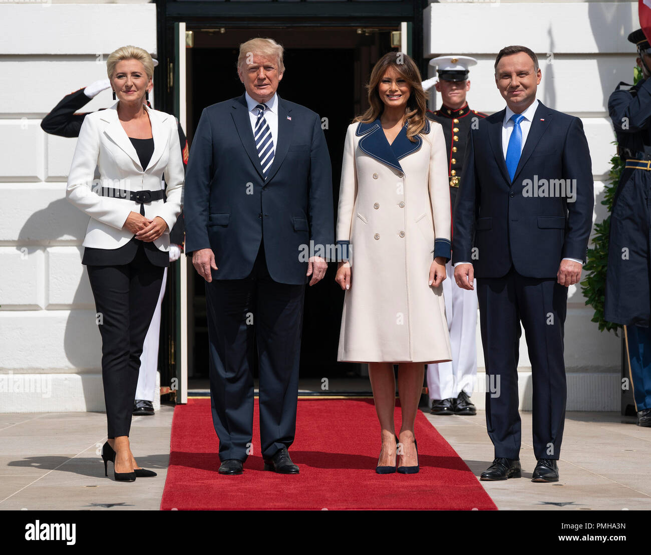 United States President Donald J. Trump and First Lady Melania Trump ...