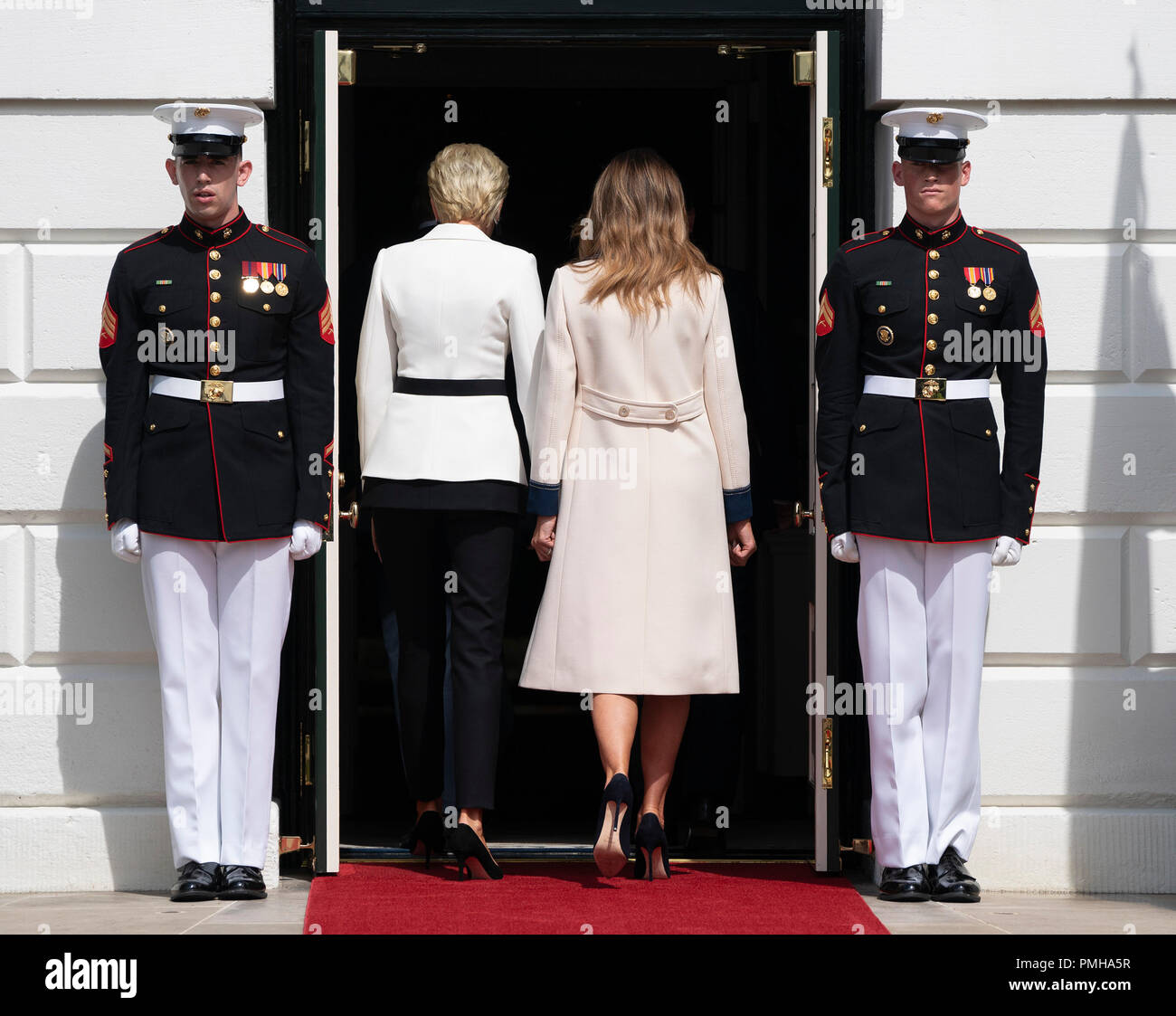United States First Lady Melania Trump and Mrs. Agata Kornhauser-Duda ...