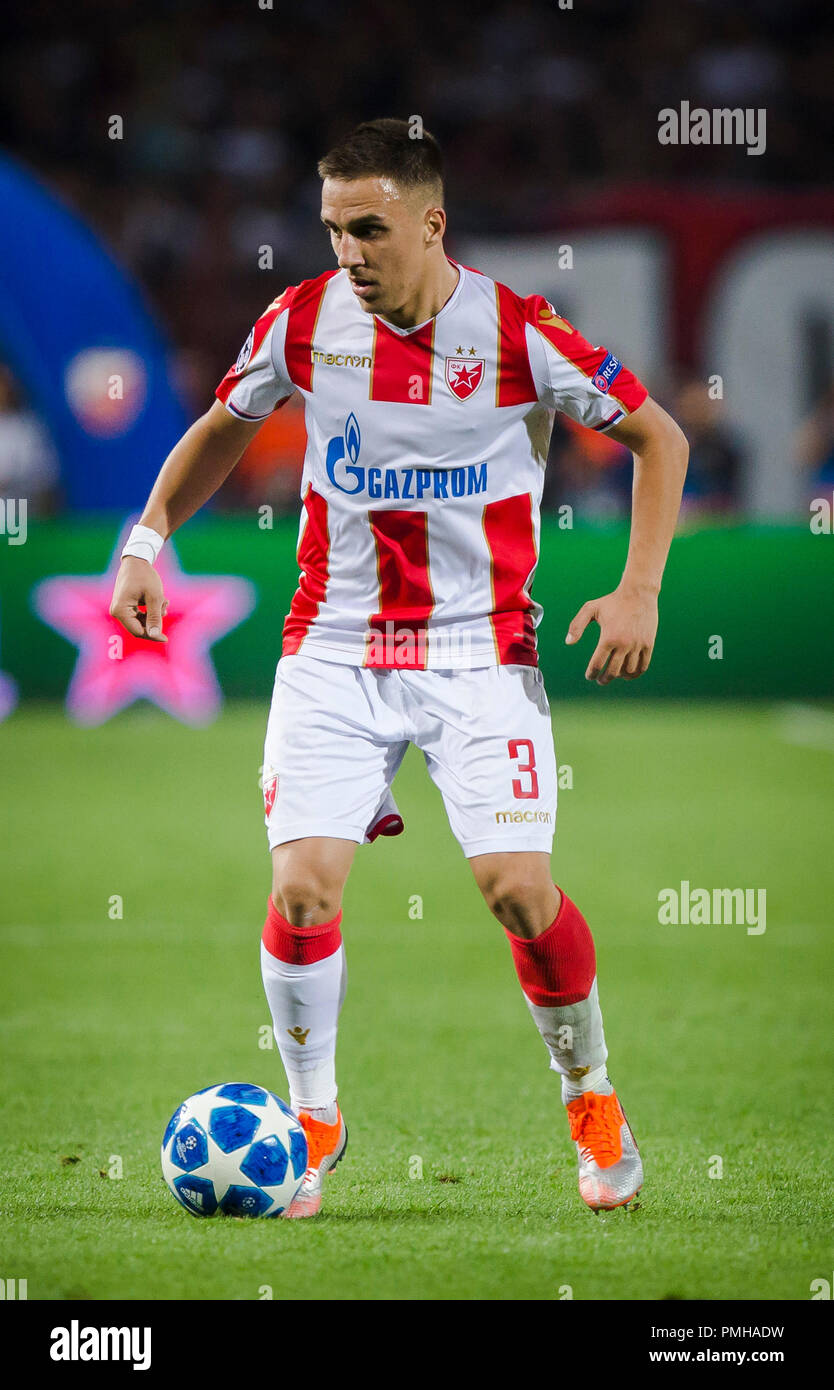 Belgrade, Serbia. 17 Sep, 2018. Branko Jovicic of Red Star Belgrade ...