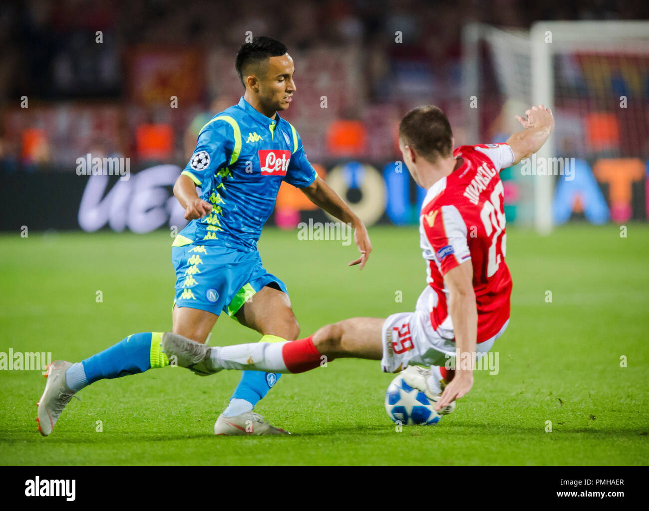 Belgrade, Serbia. 17 Sep, 2018. Dusan Jovancic of Red Star Belgrade ...