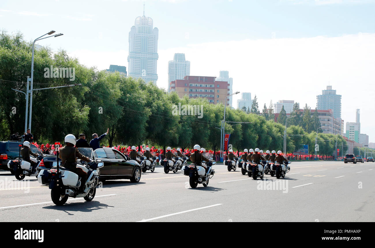 Inter-Korean Summit, Sep 18, 2018 : North Korean leader Kim Jong-Un and ...