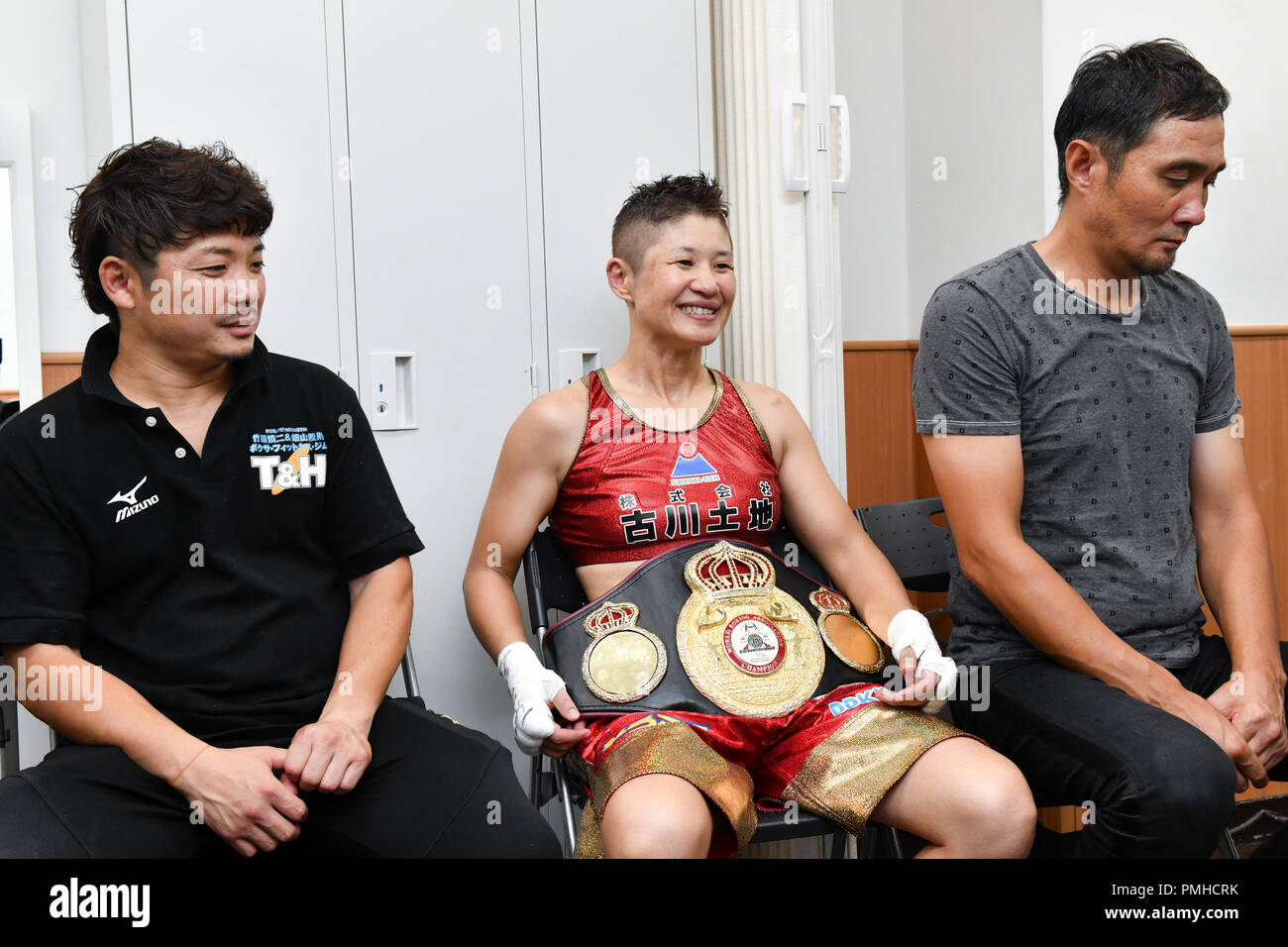 Tokyo, Japan. 14th Sep, 2018. (L-R) Takayuki Shibata, Naoko Fujioka ...