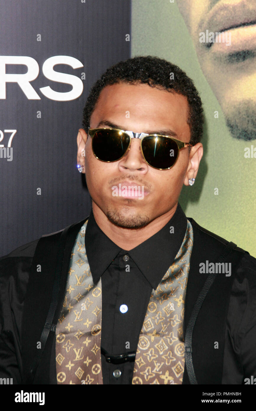 Chris Brown at the Premiere of Screen Gems' "Takers". Arrivals held at ...