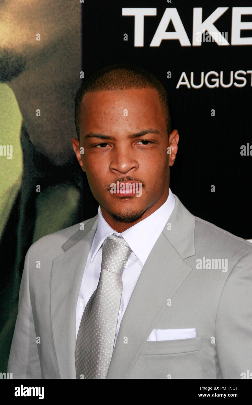 Tip ( T.I. ) Harris at the Premiere of Screen Gems' "Takers". Arrivals ...