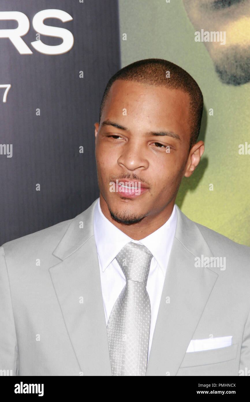 Tip ( T.I. ) Harris at the Premiere of Screen Gems' "Takers". Arrivals ...