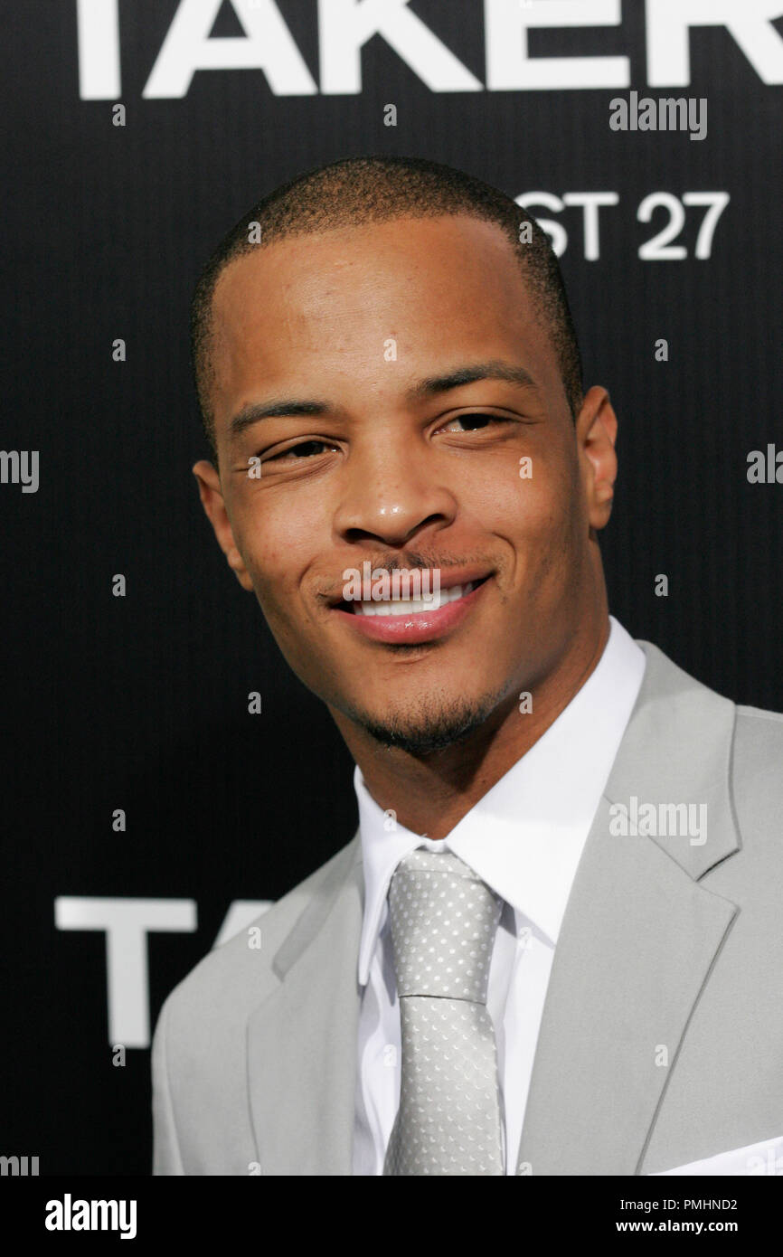 Tip ( T.I. ) Harris at the Premiere of Screen Gems' "Takers". Arrivals ...