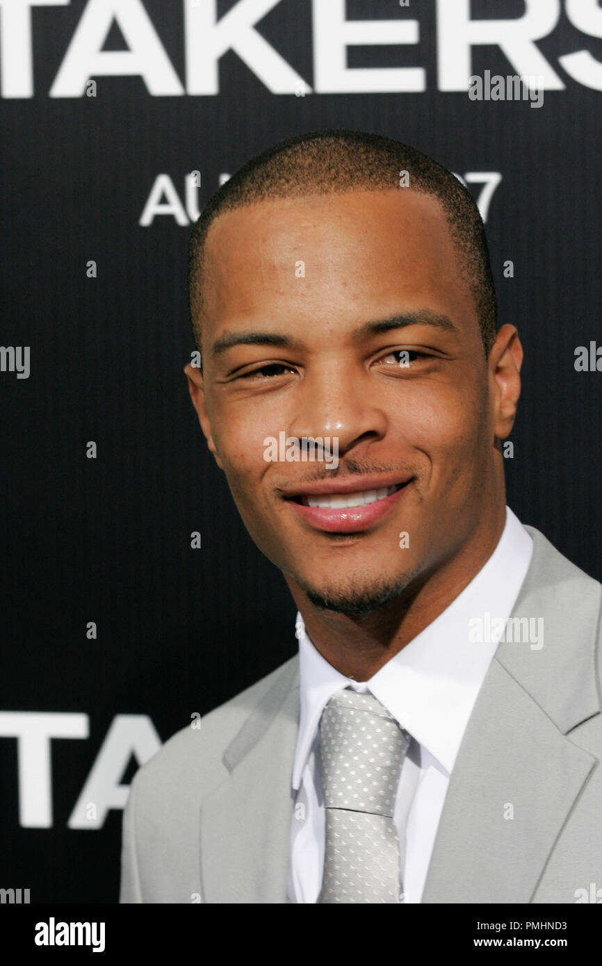 Tip ( T.I. ) Harris at the Premiere of Screen Gems' "Takers". Arrivals ...