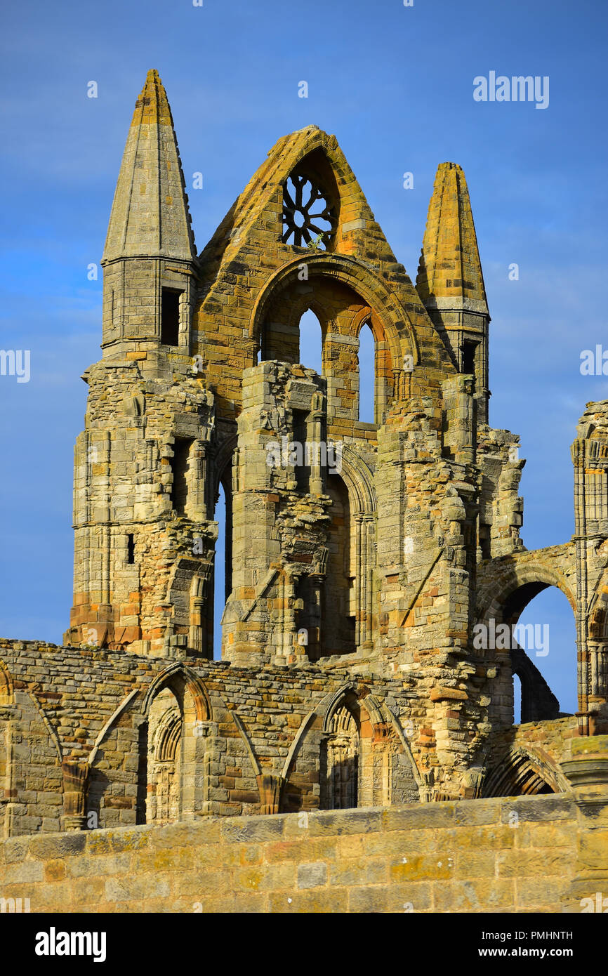 Whitby Abbey, North Yorkshire Moors, England UK Stock Photo - Alamy