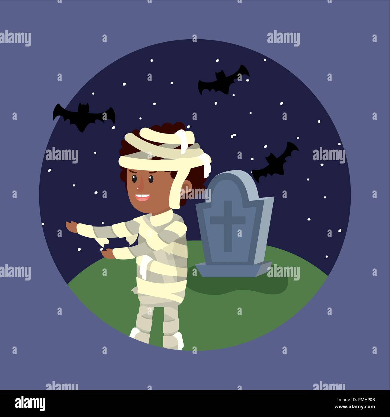 Halloween and boy Stock Vector Image & Art - Alamy