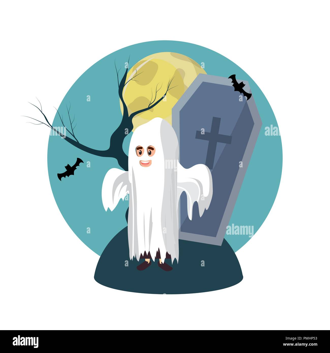 Boy ghost Stock Vector Images - Alamy