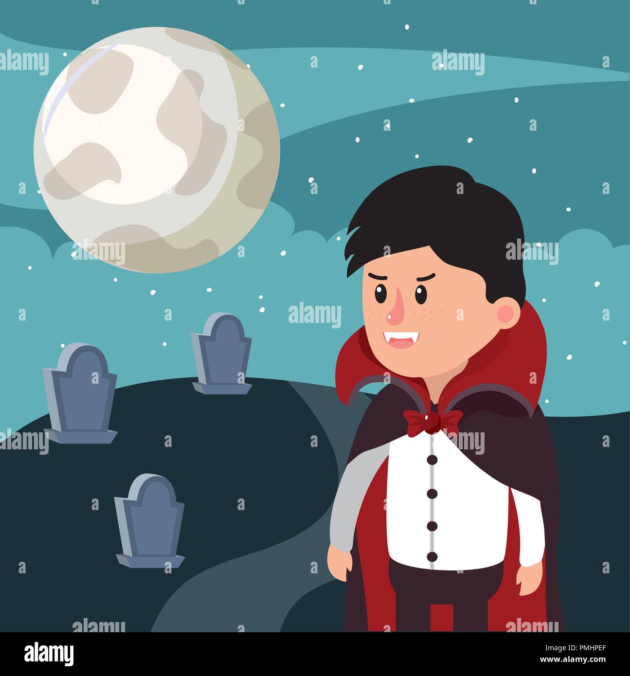Halloween and boy Stock Vector Image & Art - Alamy