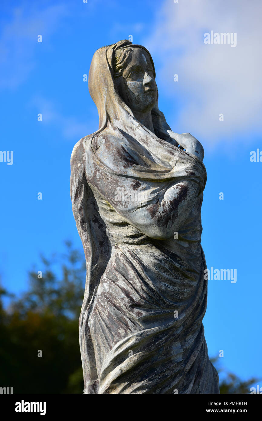 Statue on the Temple of the four winds at Castle Howard grounds, North ...