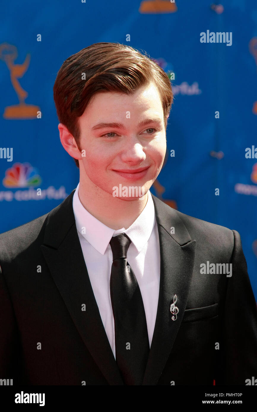 Chris Colfer at the 62nd Annual Primetime Emmy Awards held at the Nokia ...