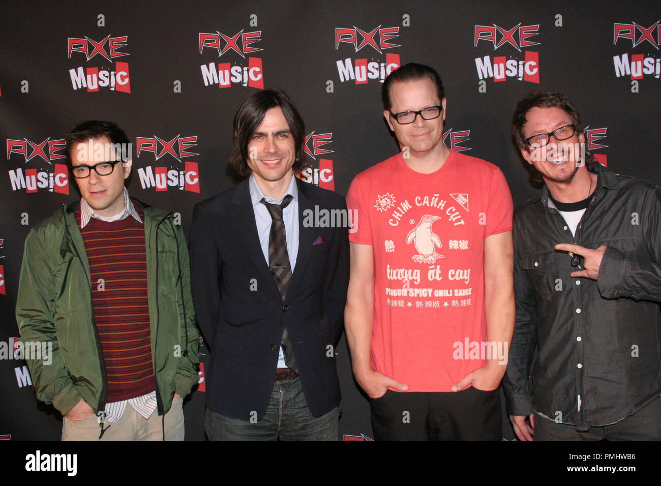 Weezer at the AXE Music "One Night Only" Concert Series. Arrivals held ...