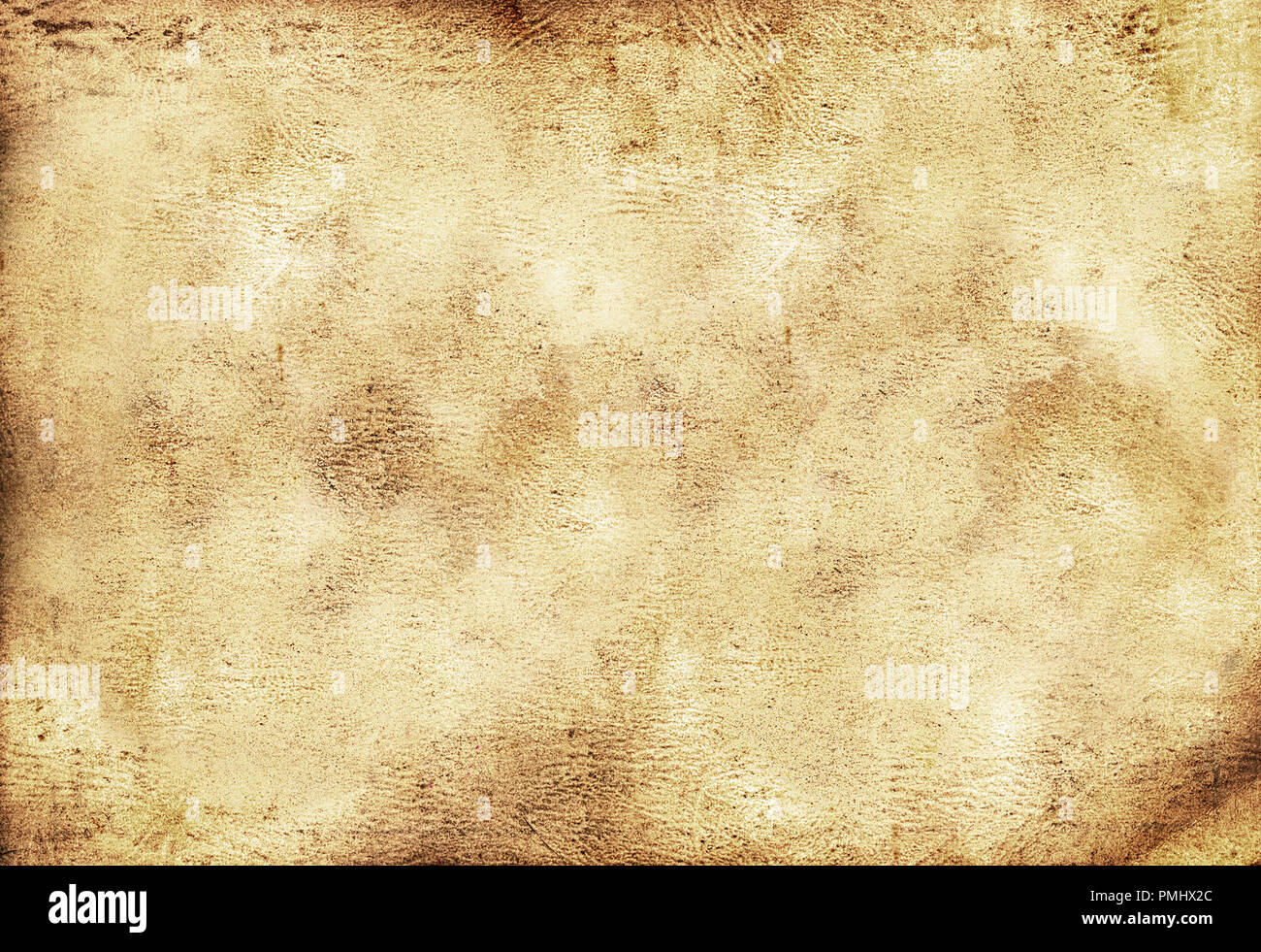 Background, old yellowed and stained sheet of paper Stock Photo - Alamy
