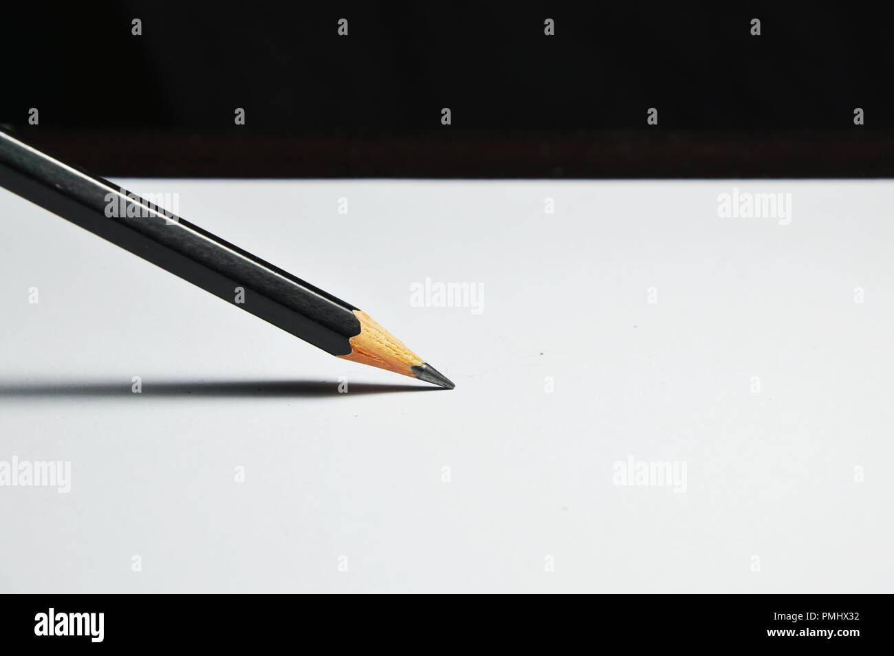 pencil write on white paper Stock Photo - Alamy