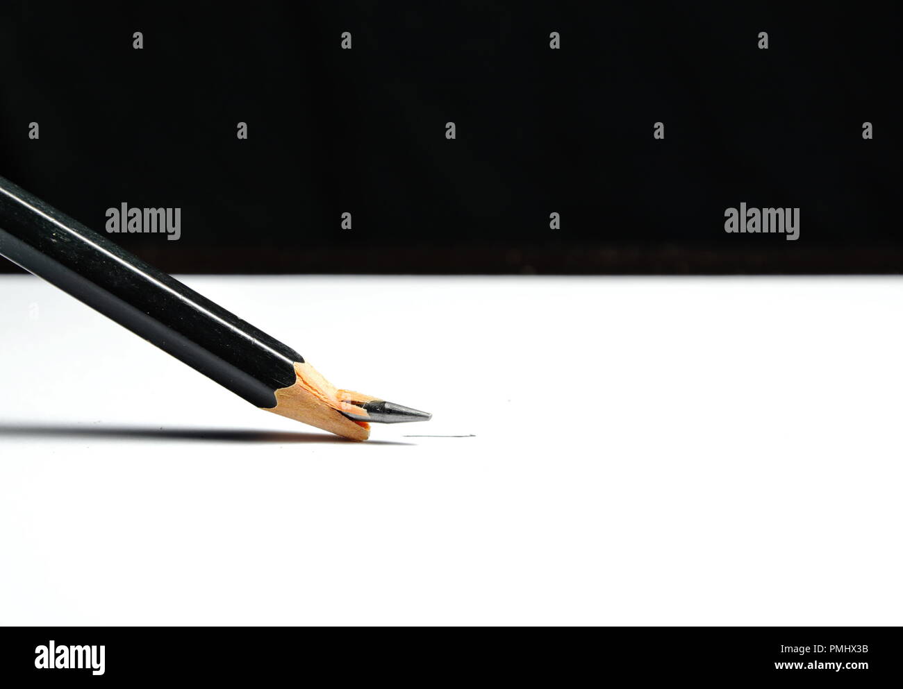pencil write on white paper Stock Photo - Alamy