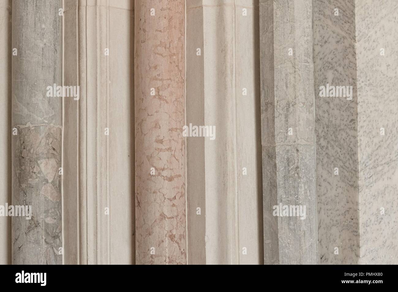 Marble architecture details and background (Marche, Italy, Europe Stock ...