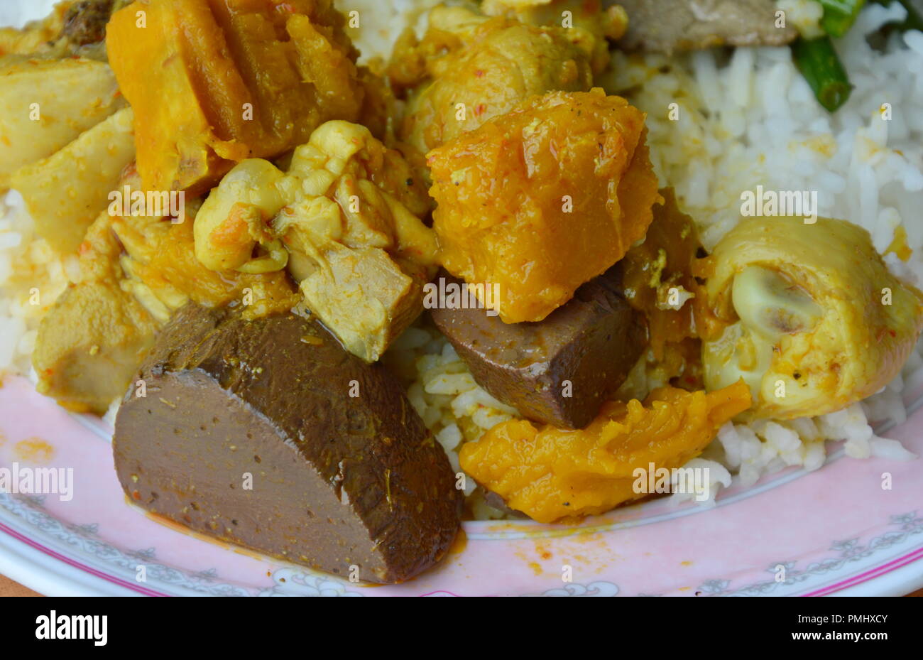 Fried chicken rice flower hi-res stock photography and images - Alamy