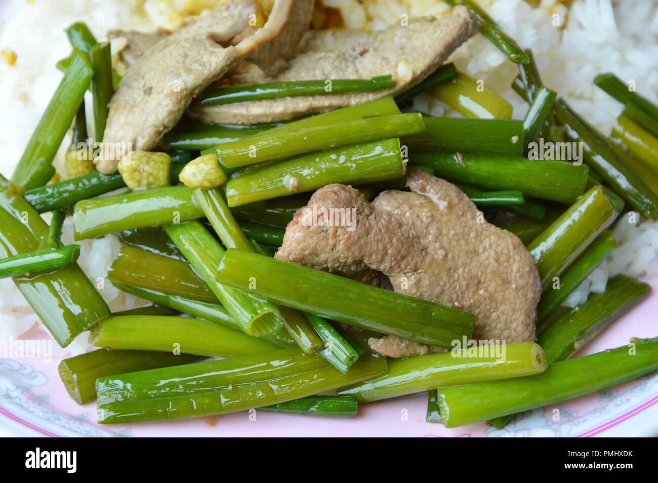 Fried chicken rice flower hi-res stock photography and images - Alamy