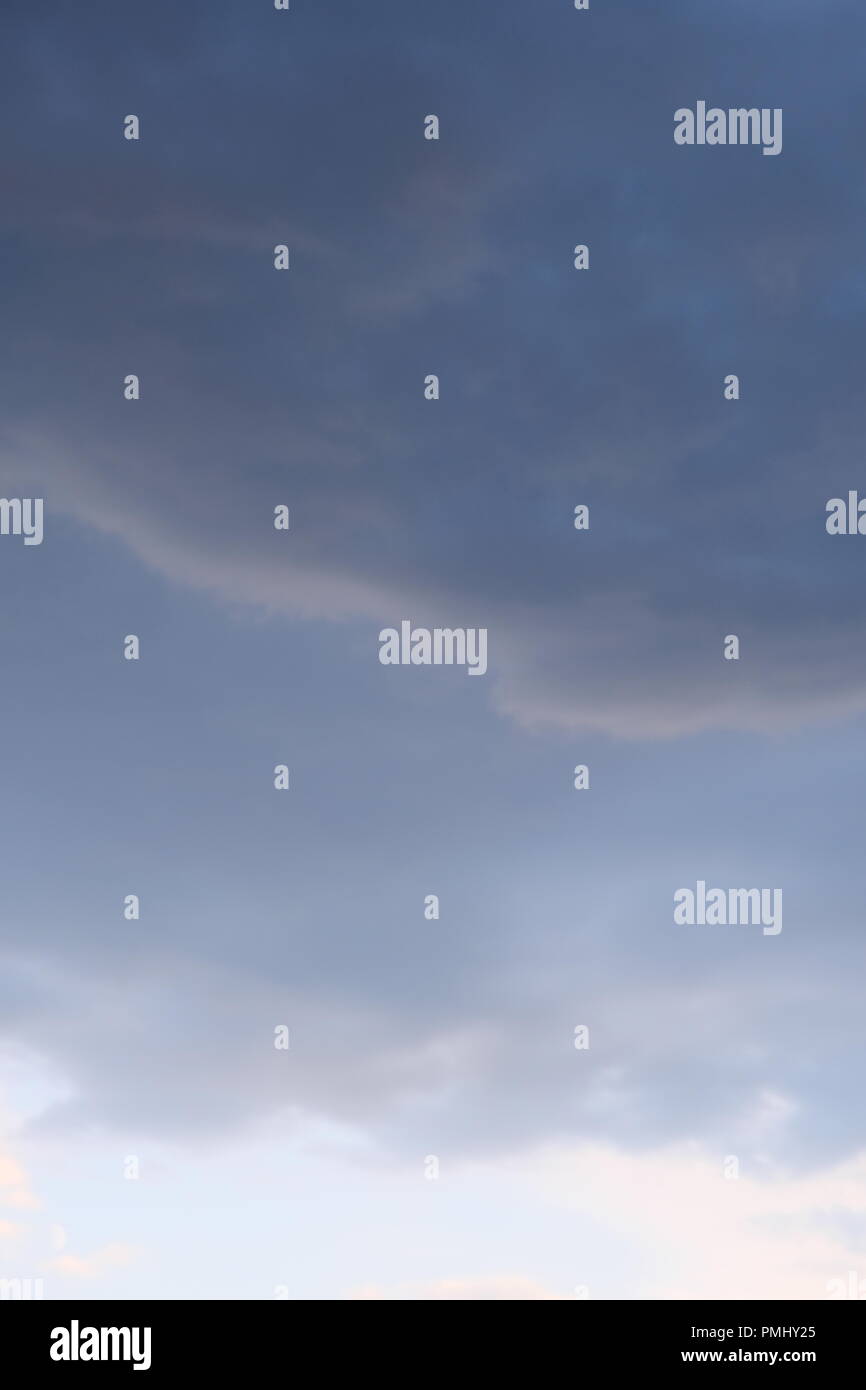 Evening Sky Weather forecast with clouds and sunbeam Stock Photo - Alamy